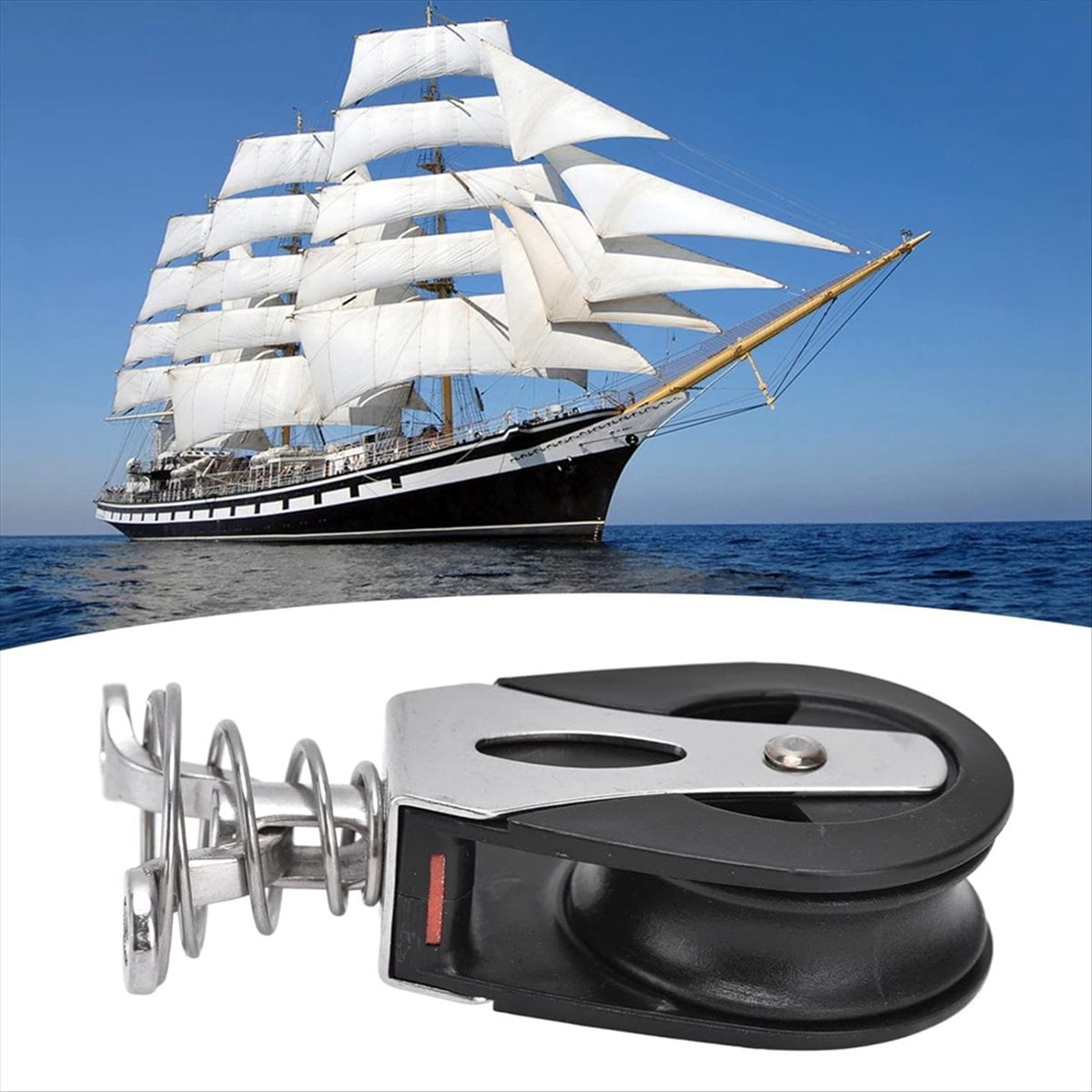 Sheave Block , 316 Stainless Steel Nylon Pulley for Sailboat, Fitness ...