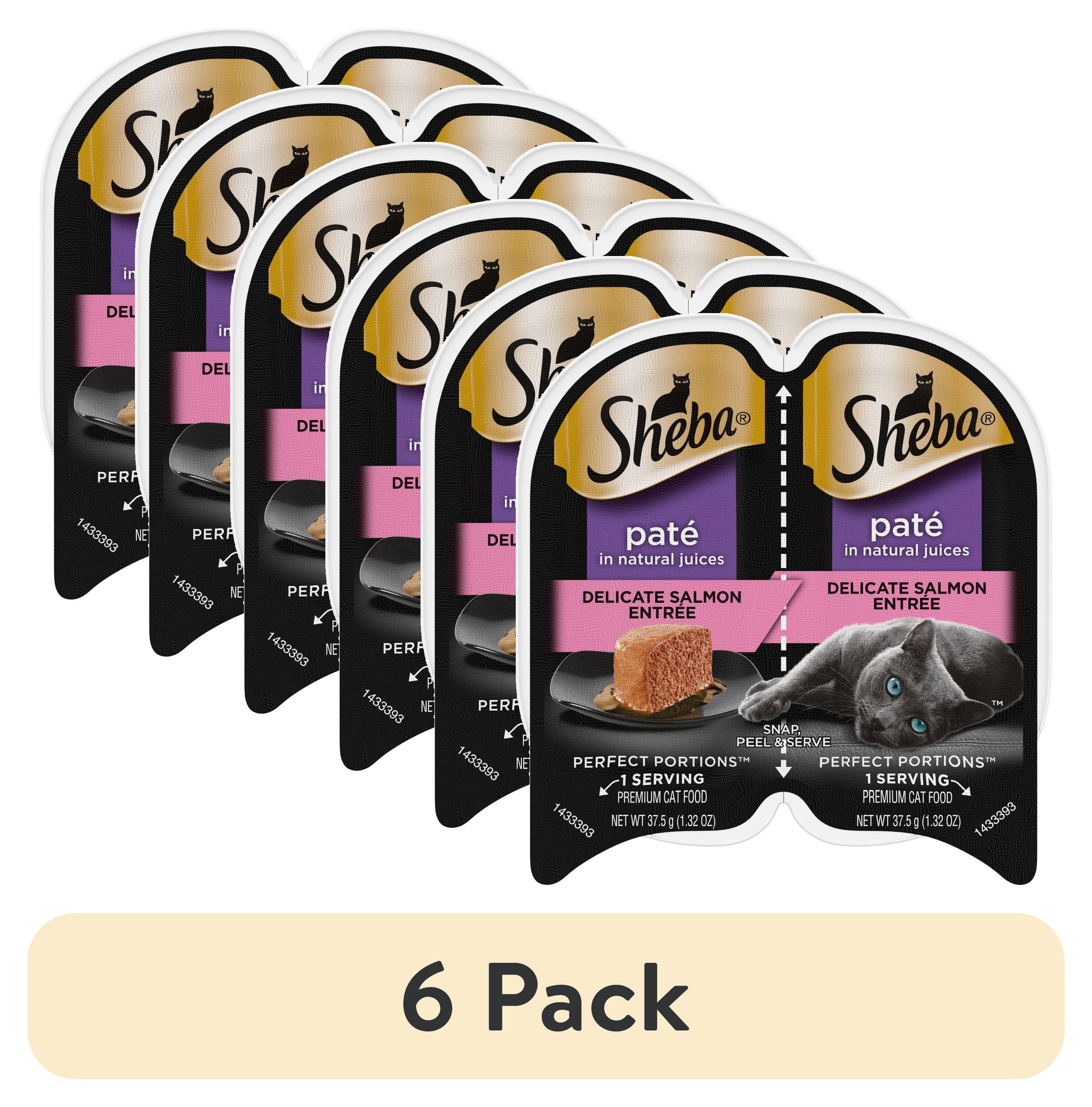 (6 pack) Sheba Perfect Portions Wet Cat Food Paté With Sustainable ...