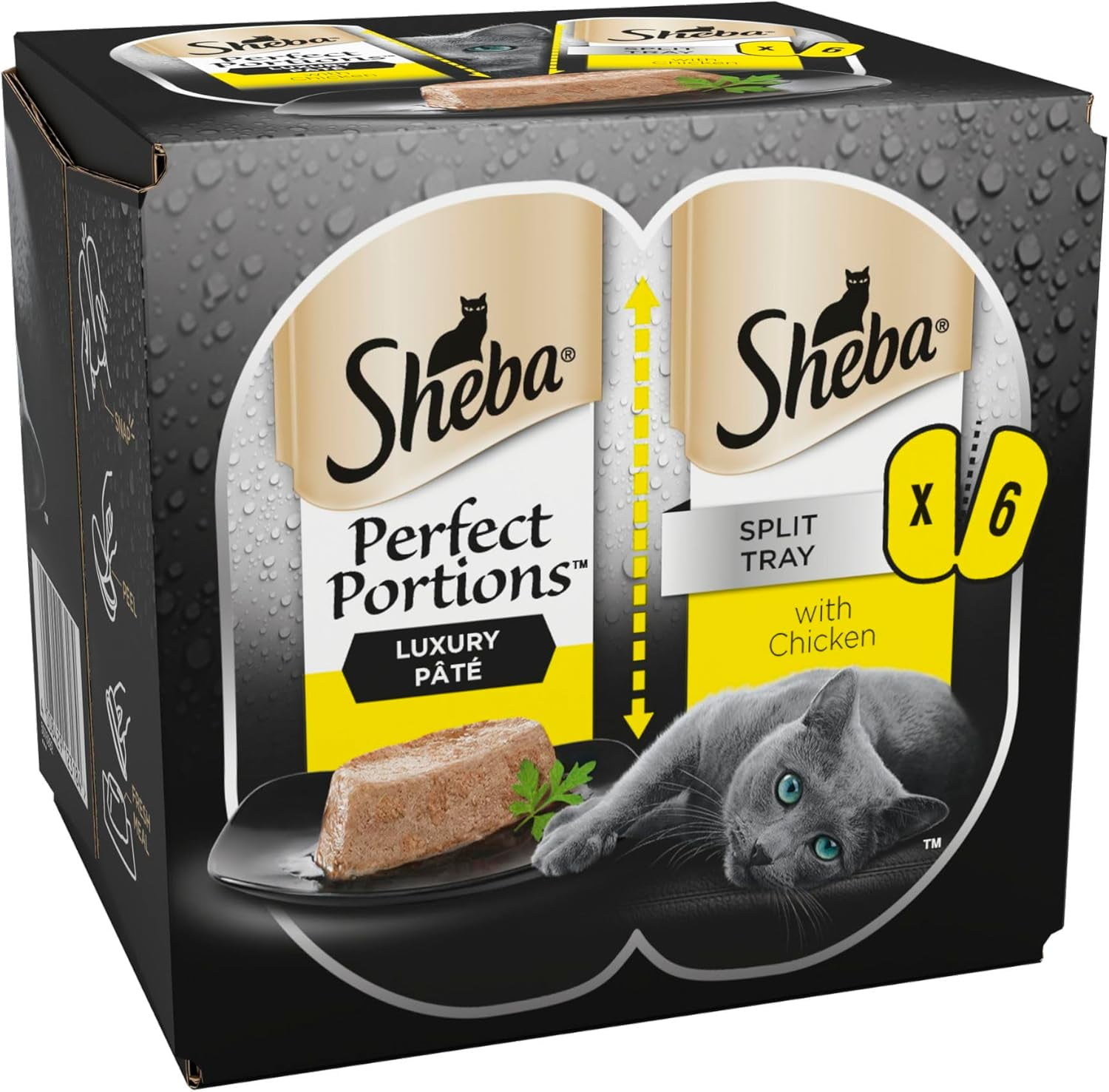 Sheba Perfect Portions with Chicken in Loaf Cat Food 3x(2x37.5g) 1 Case ...