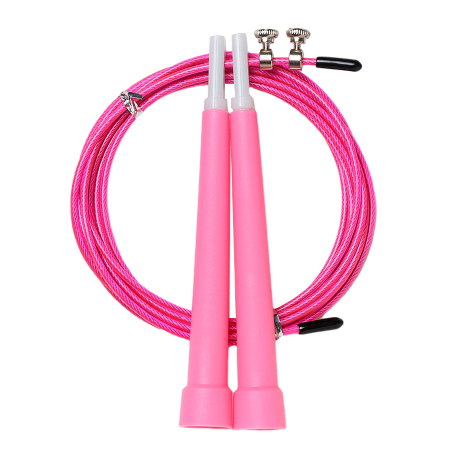 Shebeky 1 Set Steel Wire Jump Rope with Ergonomic Handle Weighted ...