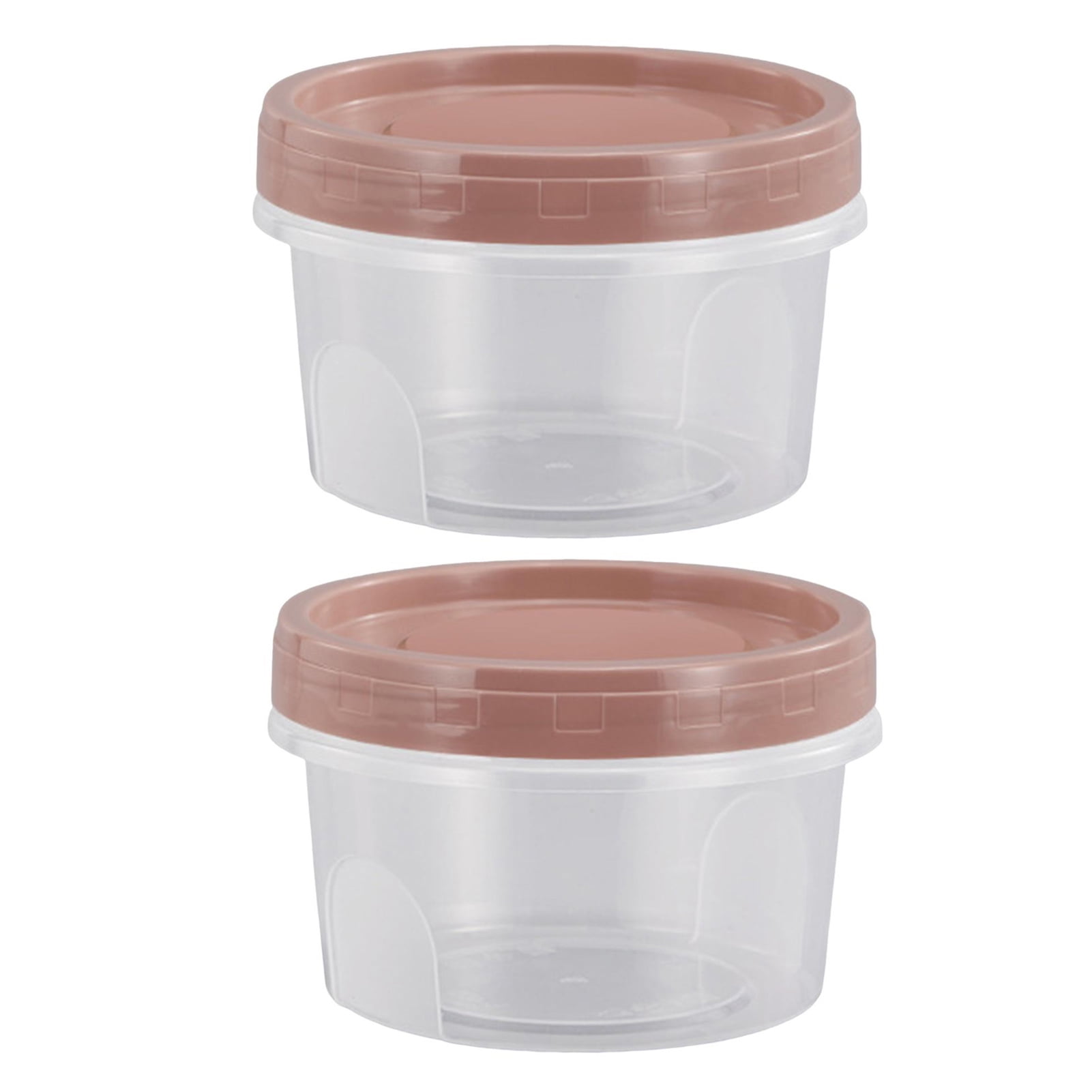 Shebeky 2Pcs Airtight Freezer Containers Set with Twist Top Lids 400 ...