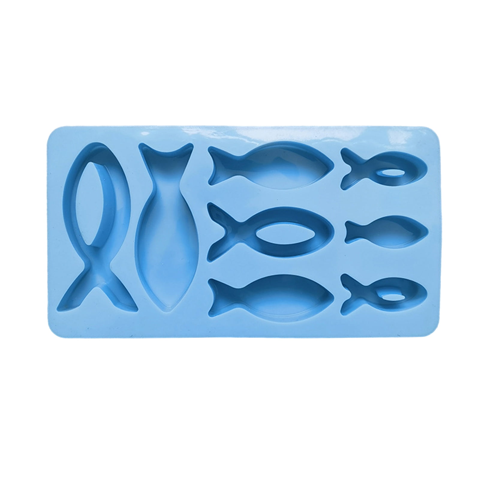 Shebeky 3D Fish Mold Heat-Resistant Non-sticky Food Grade 8-Grid Mould ...