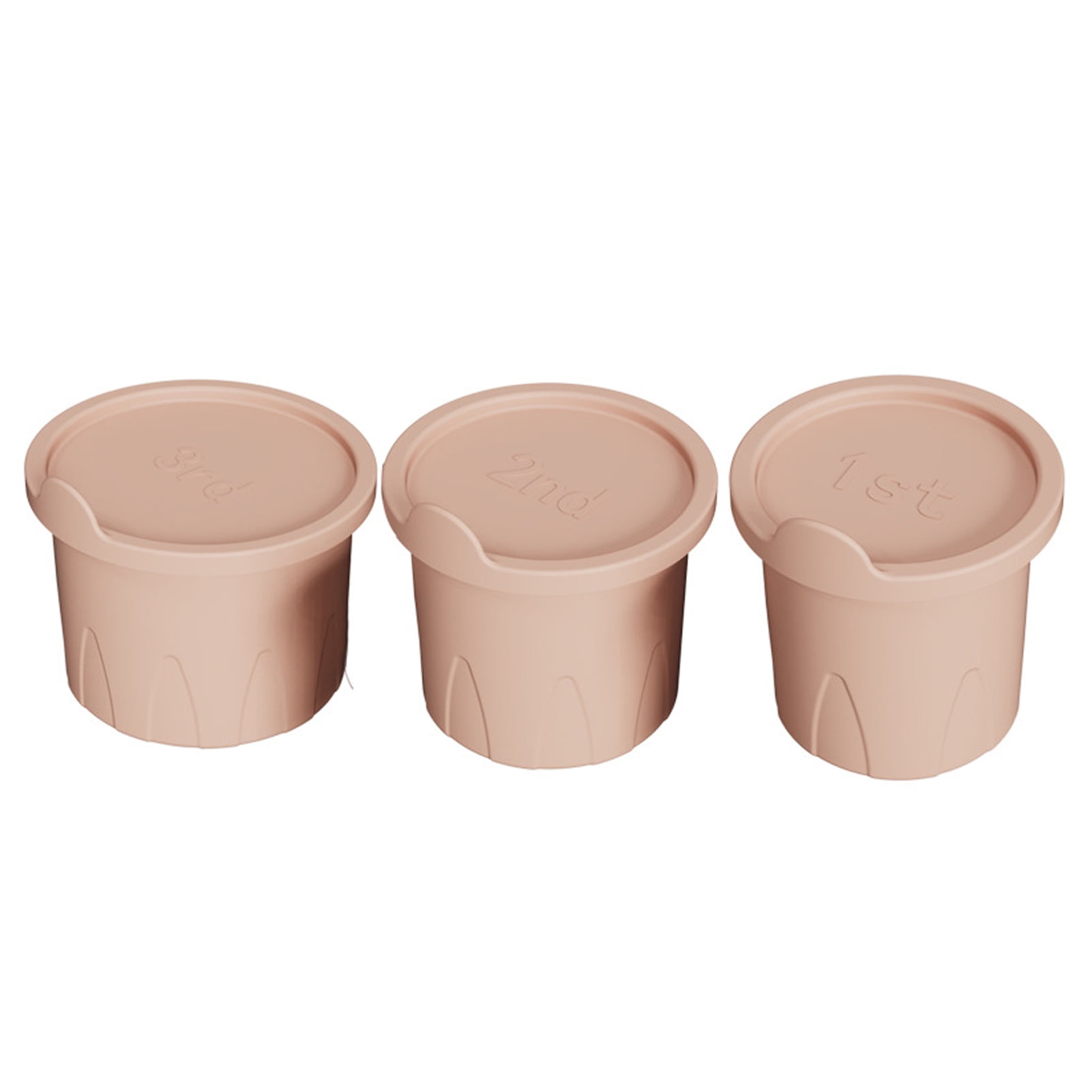 Shebeky 3Pcs Ice Tray Silicone Hollow Cylinders Ice Cubes Mold with Lid ...