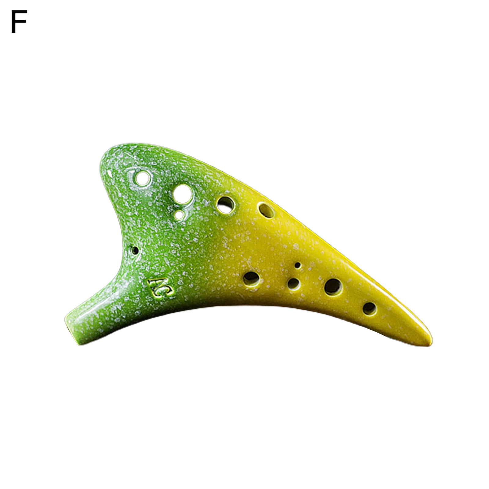 Shebeky Alto C Ocarina 12 Hole Musical Collection Ceramic Tenor Ocarina ...
