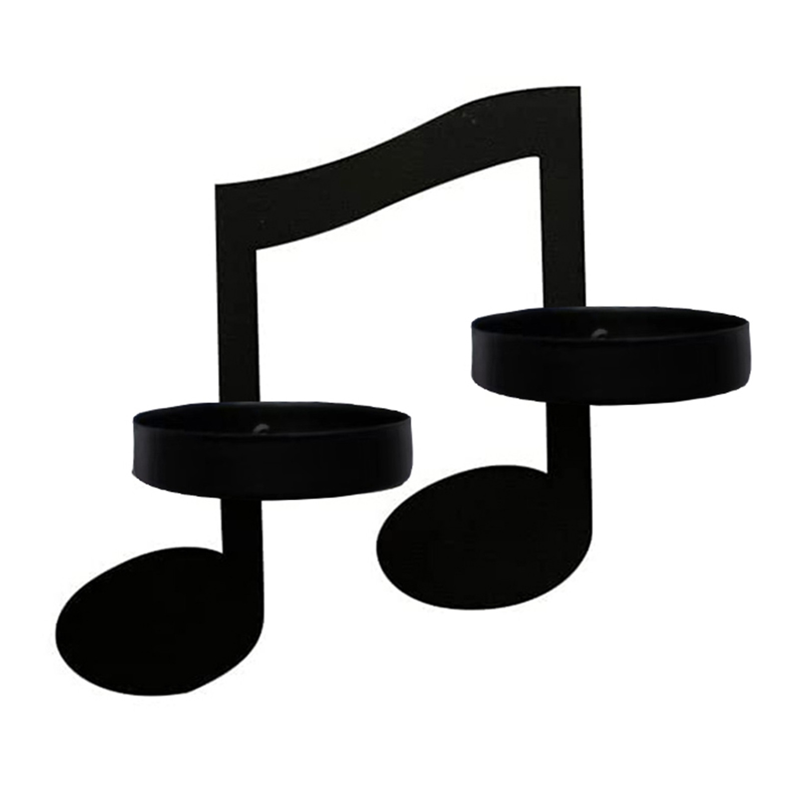 Shebeky Candle Holder Wall-mounted Creative Handmade Metal Musical Note ...