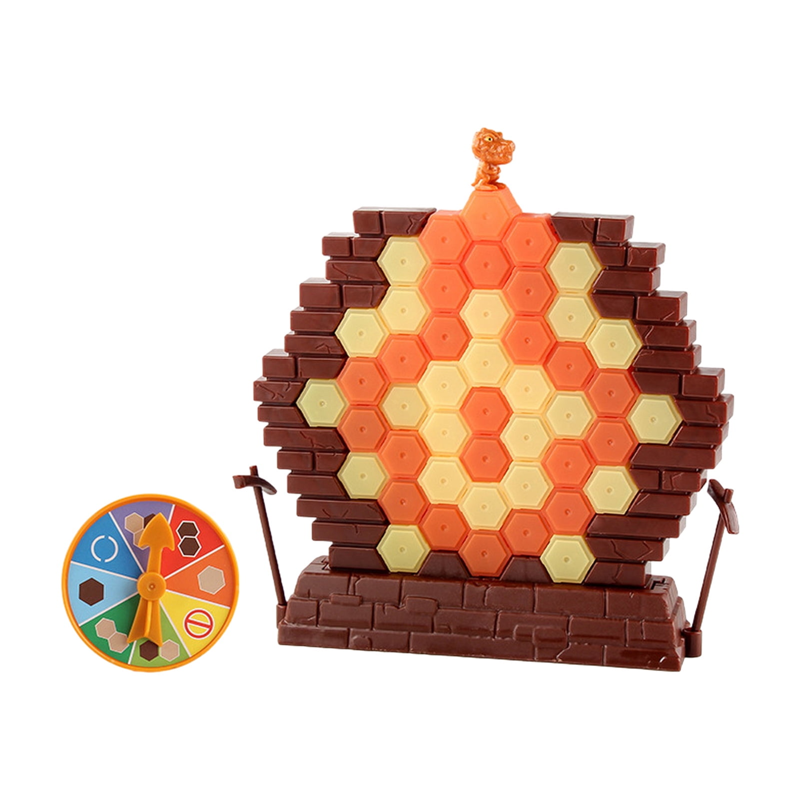 Shebeky Dinosaur Ice Breaking Board Game with Hammer Spinner Wheel ...