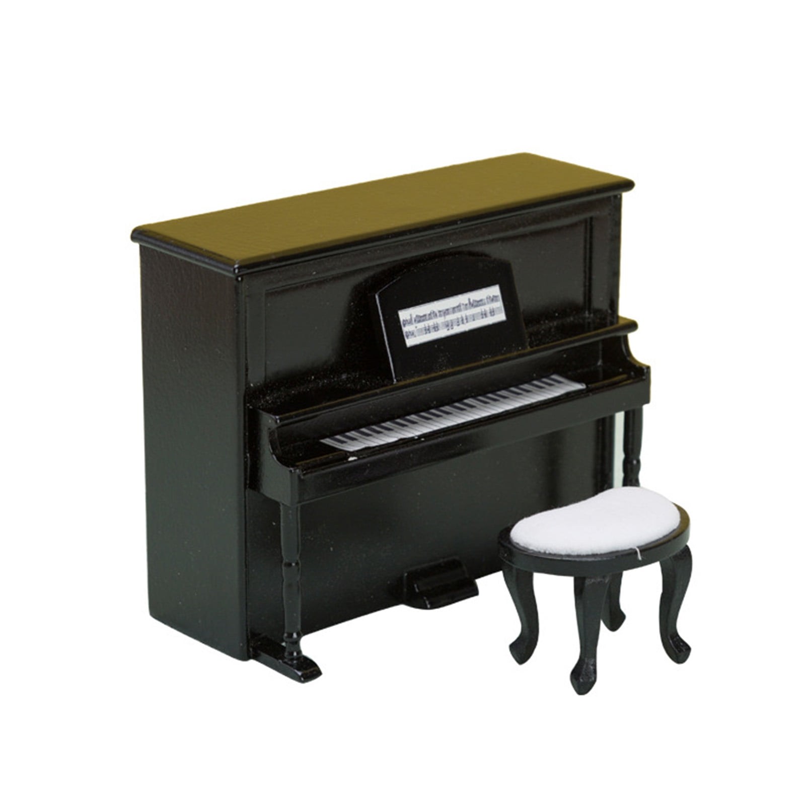 Shebeky Dollhouse Instrument Piano Model High Simulation Realistic ...