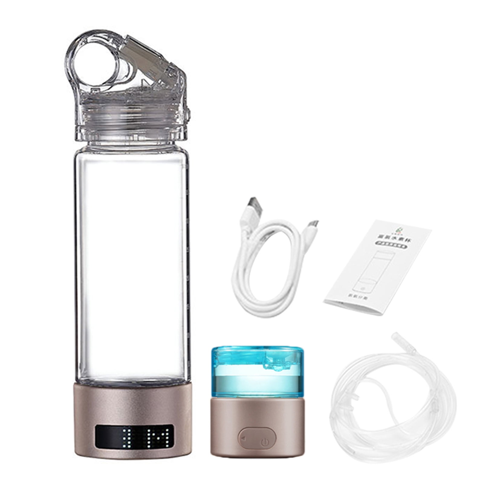 Shebeky Portable Hydrogen Water Generator Bottle with SPE PEM ...