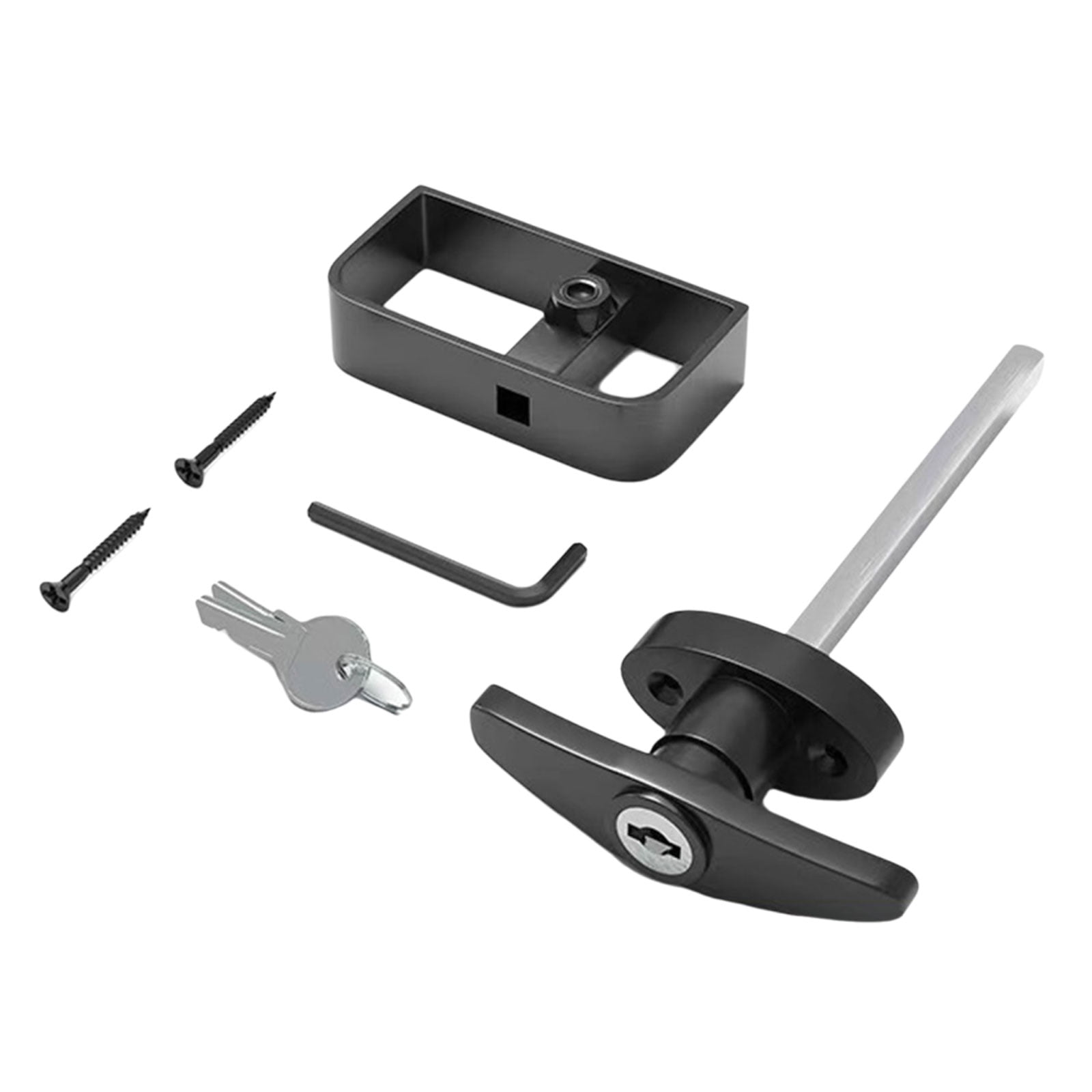 Shed Door Handle Lock set with Stem Multifunction Handle Lock easy ...