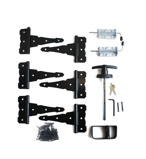 Shed Windows and More Colonial T Hinges 5", T Handle, 6 Piece Hinge ...