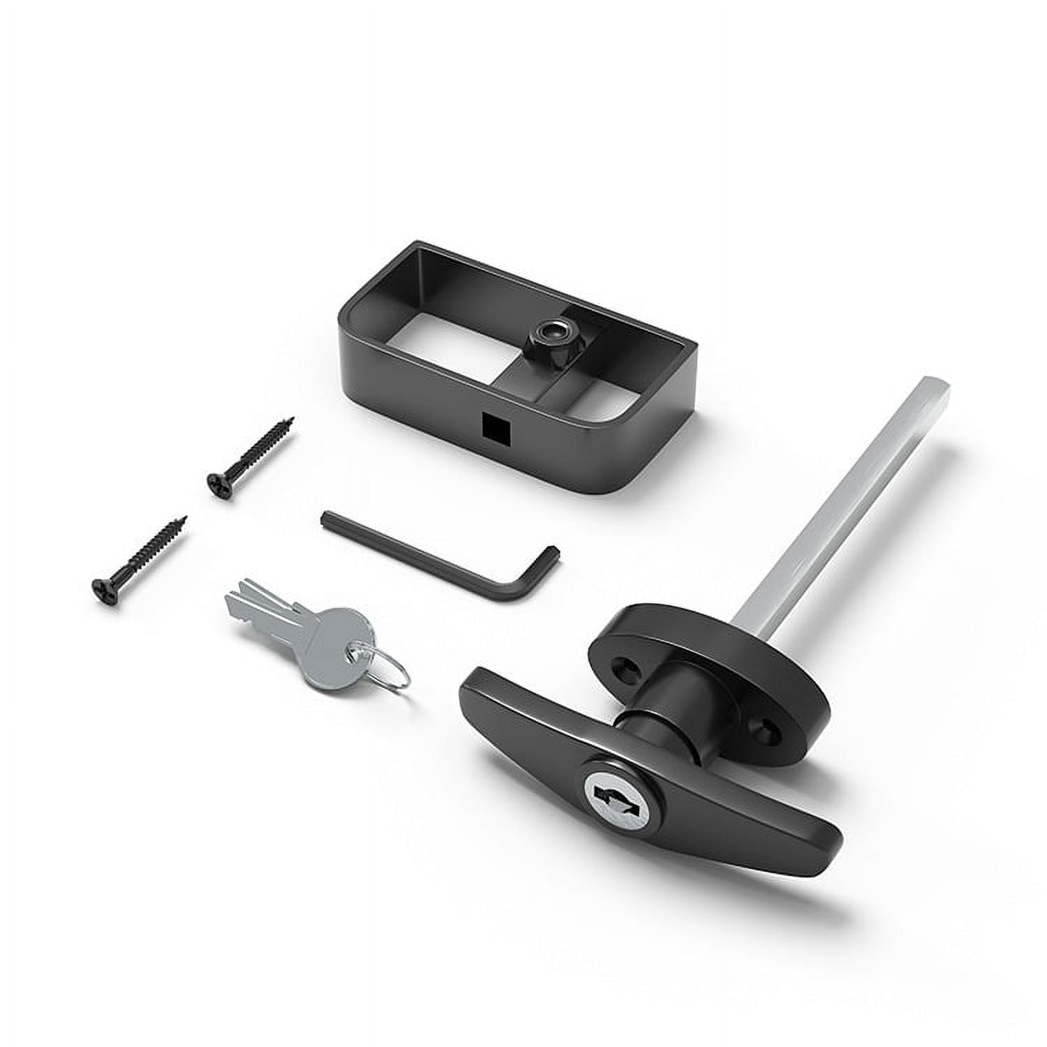 Shed Door Latch T-Handle Lock Kit with 2 Keys.Stem Storage Barn Shed ...
