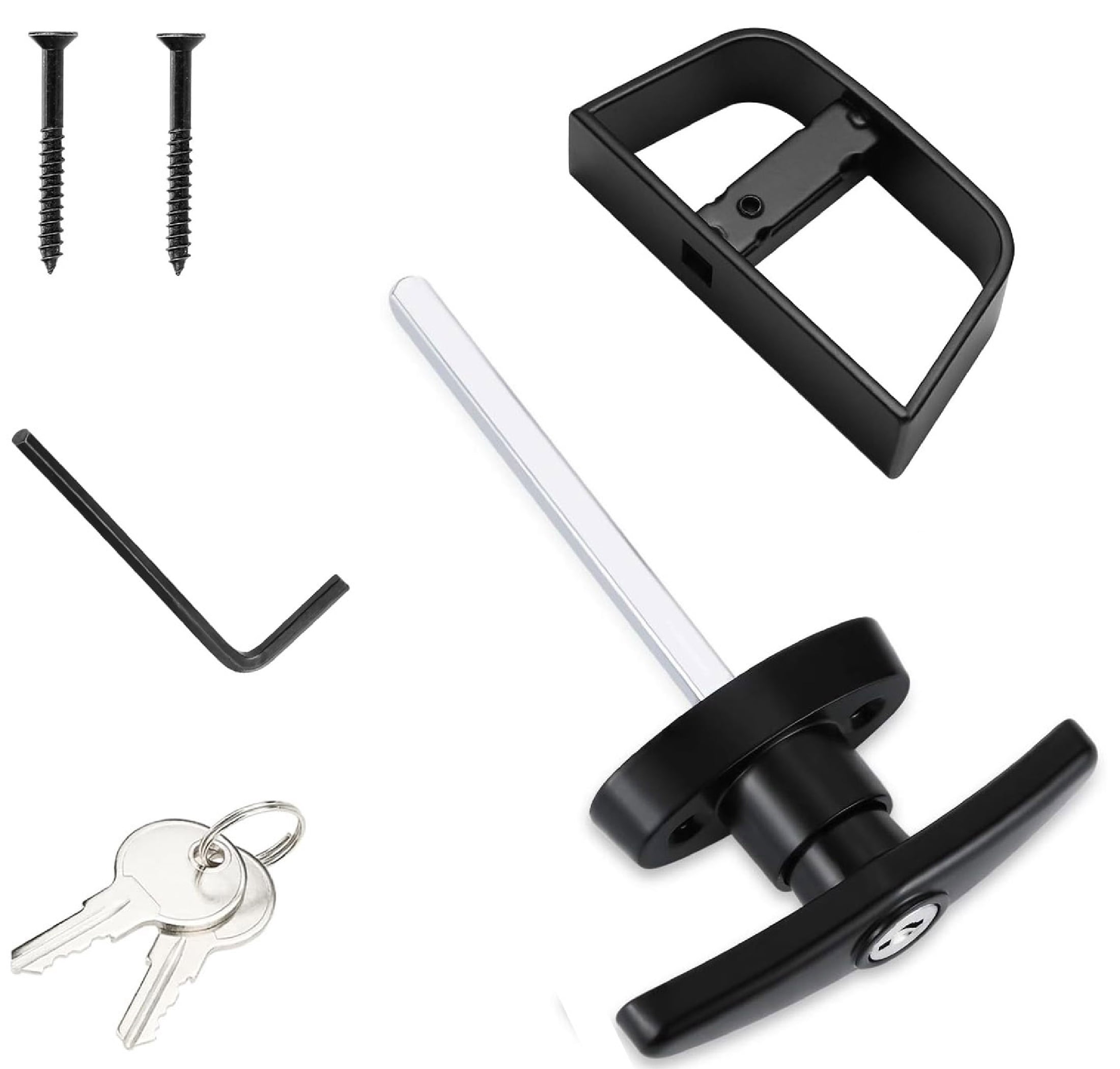 Shed Door Lock Latch,TGY 1 Pack 5-1/2 Inch Stem Shed Door T Handle Lock ...
