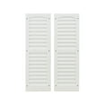"White Plastic Shed & Window Exterior Shutter Pair - 9"" x 27 ...