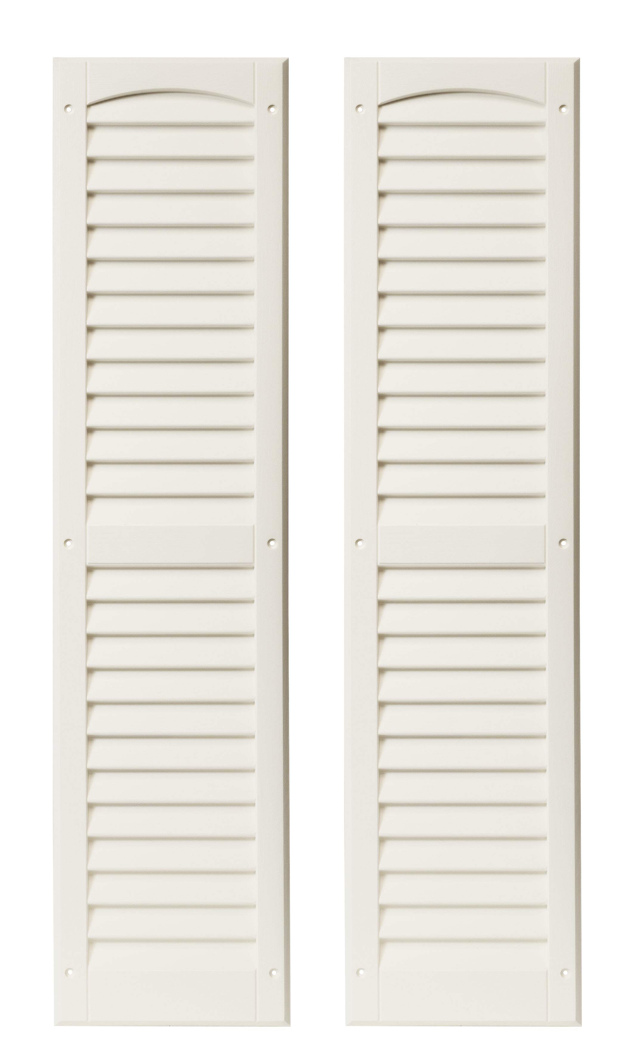Shed Shutters Louvered 9" W x 36" H, Paintable for Sheds, Playhouses ...