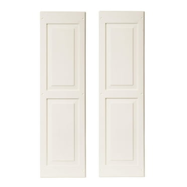 Homeside Raised Panel Vinyl Shutters (1 Pair) - Walmart.com