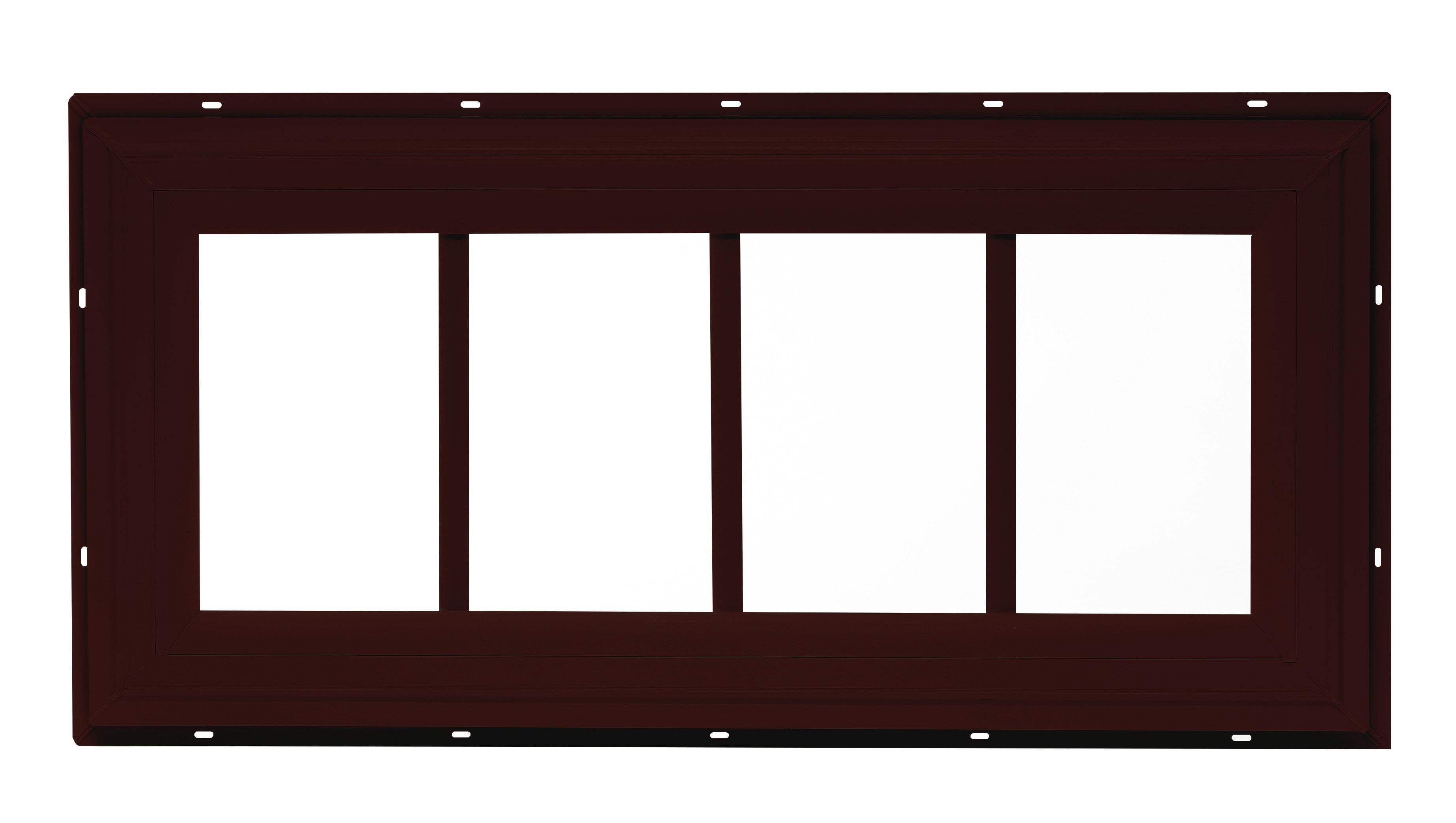 Shed Window 10.185" X 23" Transom J-Lap Brown PVC for Sheds, Playhouses ...