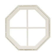 Shed Windows 12x18 White Flush, Safety Tempered Glass with Mesh Screen ...