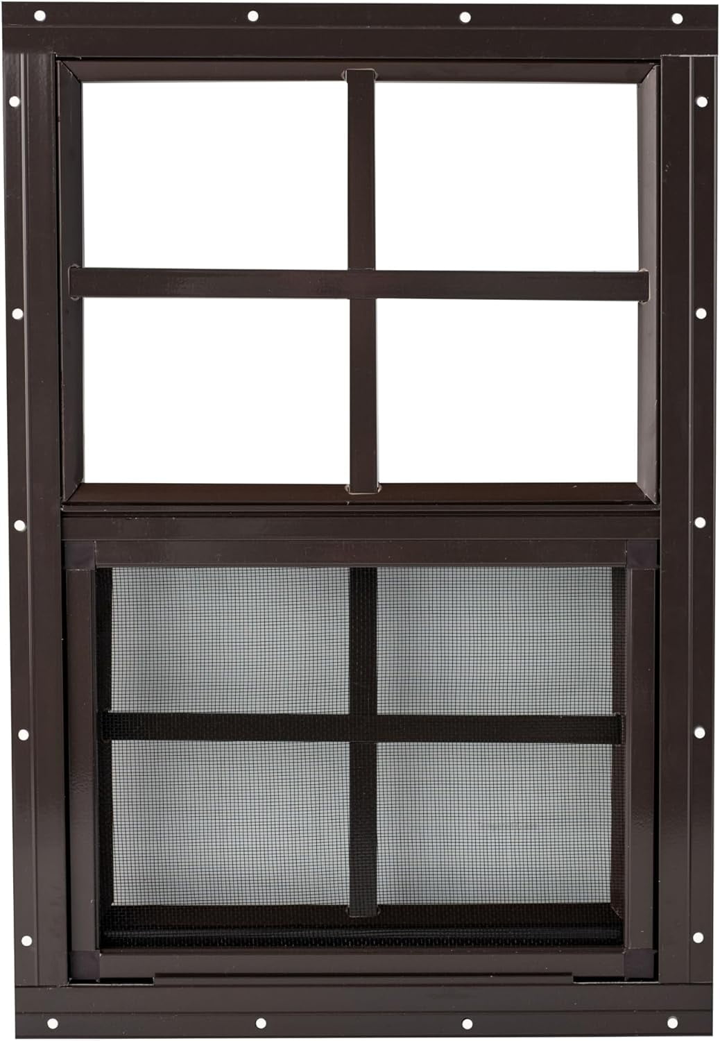 Shed Window 14x21 - Vertical Slider with Tempered Glass & Bug Screen ...