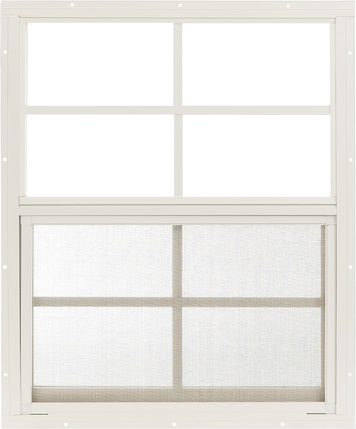 Shed Window 18" W x 23" H, Flush Mount Brown for Sheds, Playhouses, and ...