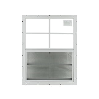 Duo Corp 3218SLID Double Slider Basement Window, 32 X 18 in, Vinyl ...