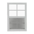 Shed Windows 12x18 White Flush, Safety Tempered Glass with Mesh Screen ...