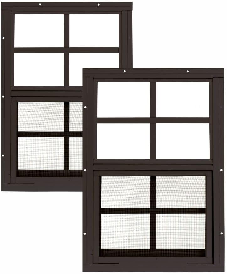 Shed Windows 12x18 (2-Pack) | Sliding Windows with Tempered Glass ...