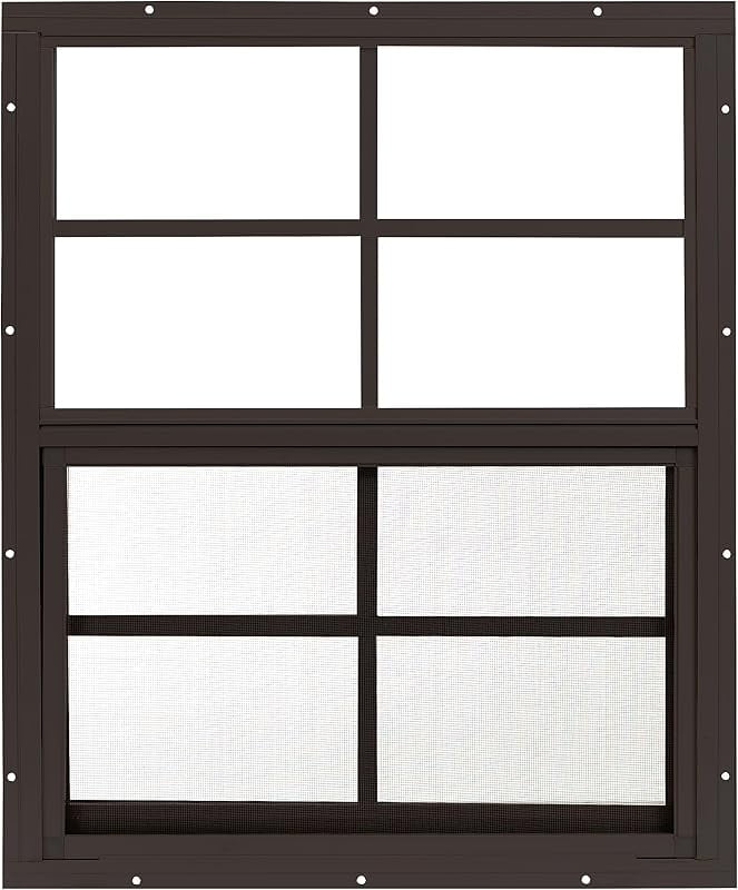 Shed Windows 18x23 (1-Pack) | Sliding Windows with Tempered Glass ...
