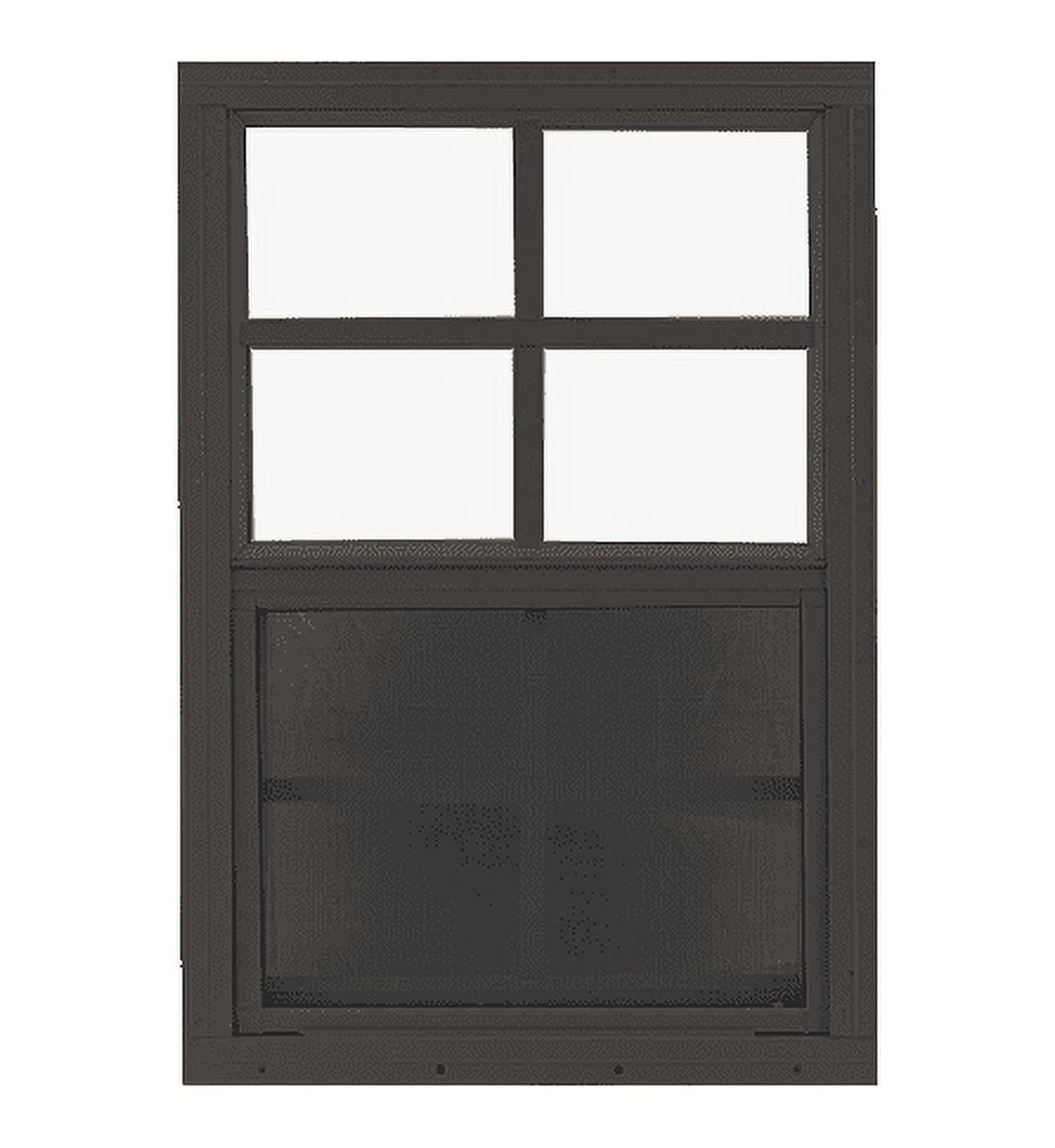 "Shed Windows and More 14"" x 21"" Black Flush Mount, Outdoor Aluminum ...