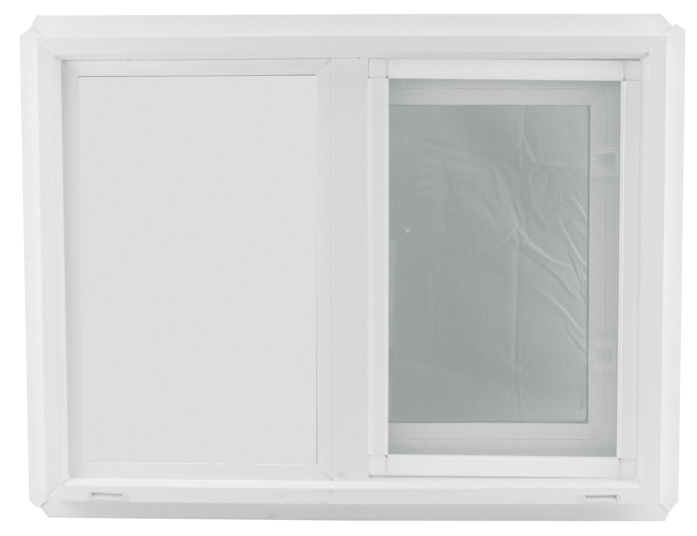 Shed Windows and More 24" x 18" Double Pane Vinyl Tempered Clear Glass ...