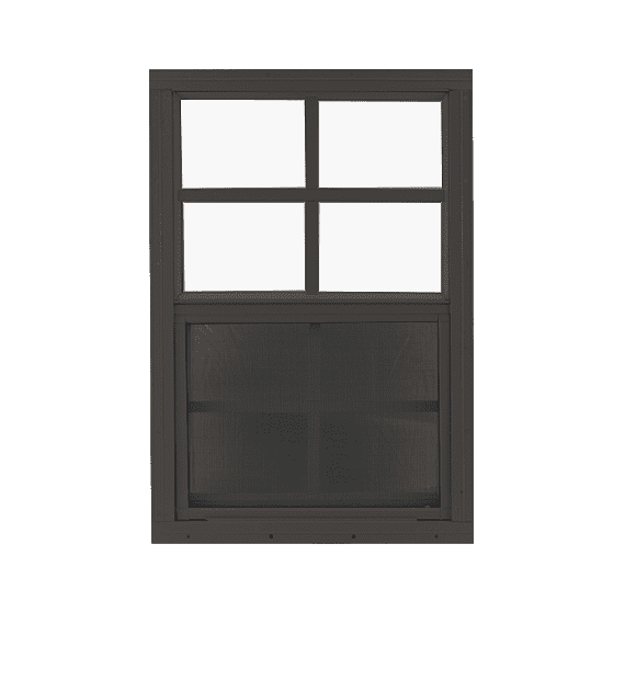"Shed Windows and More 24"" x 36"" Black Flush Mount Window for Outdoor ...