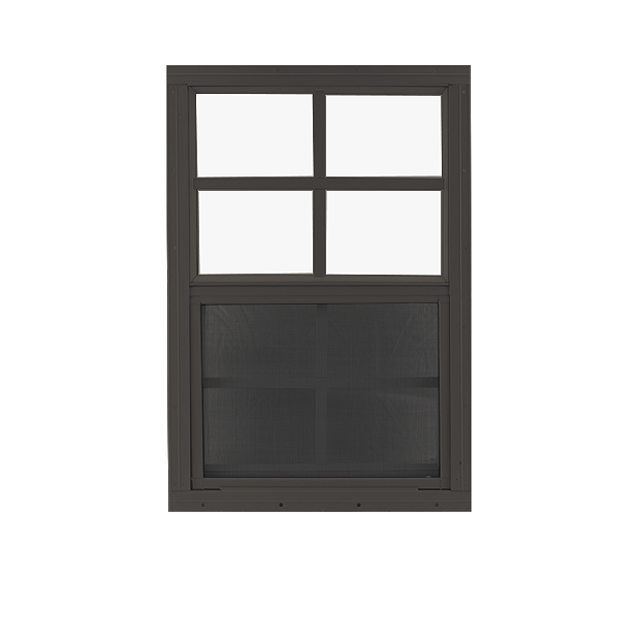 "Shed Windows and More 24"" x 36"" Black Flush Mount Window for Outdoor ...