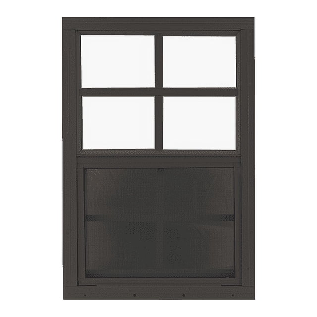 "Shed Windows and More 24"" x 36"" Black Flush Mount Window for Outdoor ...
