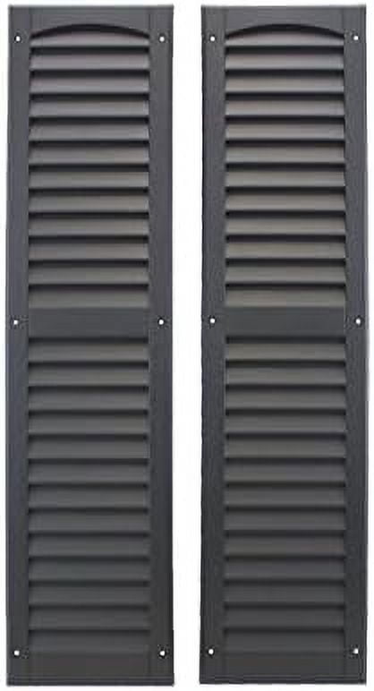Shed Windows and More, Louvered Shed Shutter or Playhouse Shutter Black ...