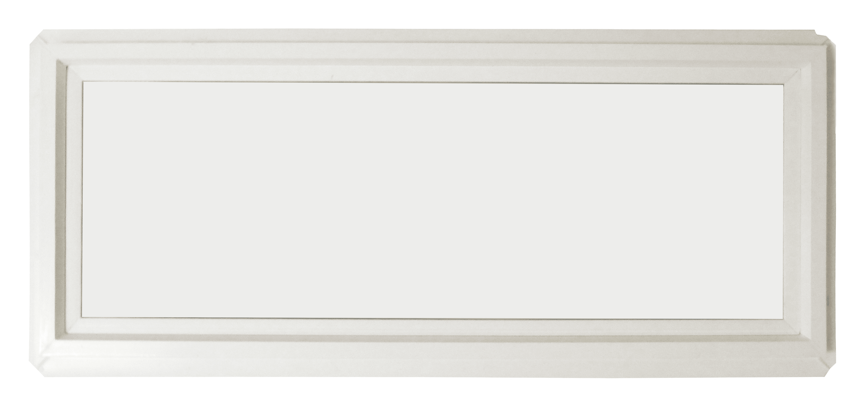 "Insulated Transom Window, 12"" x 24"", Double Pane Thermal Vinyl with ...