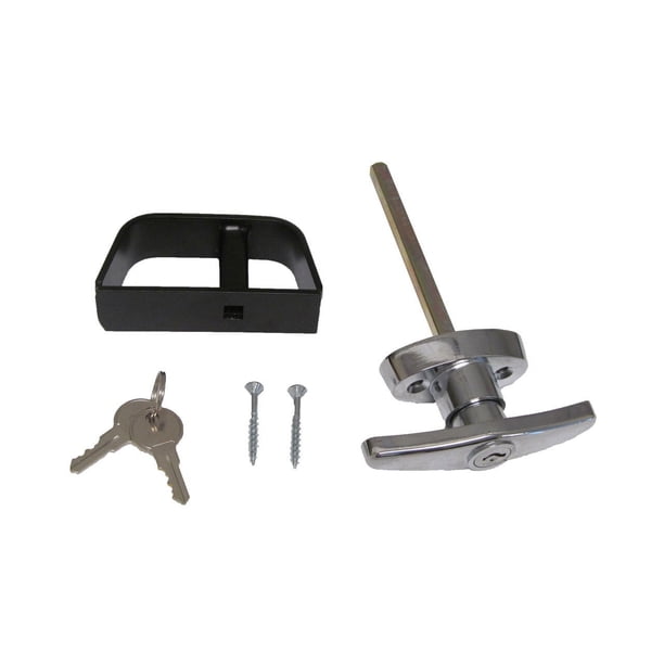 Shed Windows and More T-Handle Lock Set 6-1/2" Stem Chrome - Walmart ...