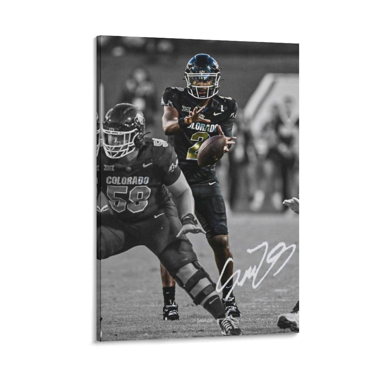 Shedeur Sanders Canvas Poster Painting On Canvas Wall Art Poster Scroll ...