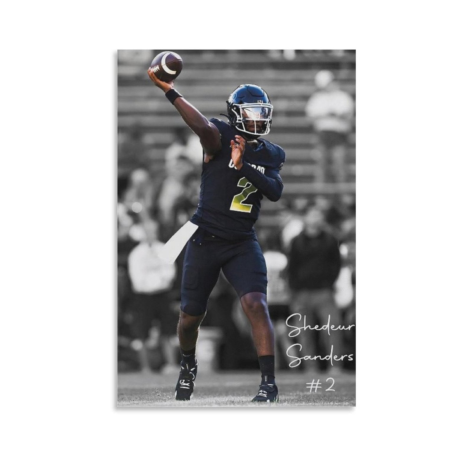 Shedeur Sanders Poster Canvas Poster Artworks Picture Print Poster Wall ...