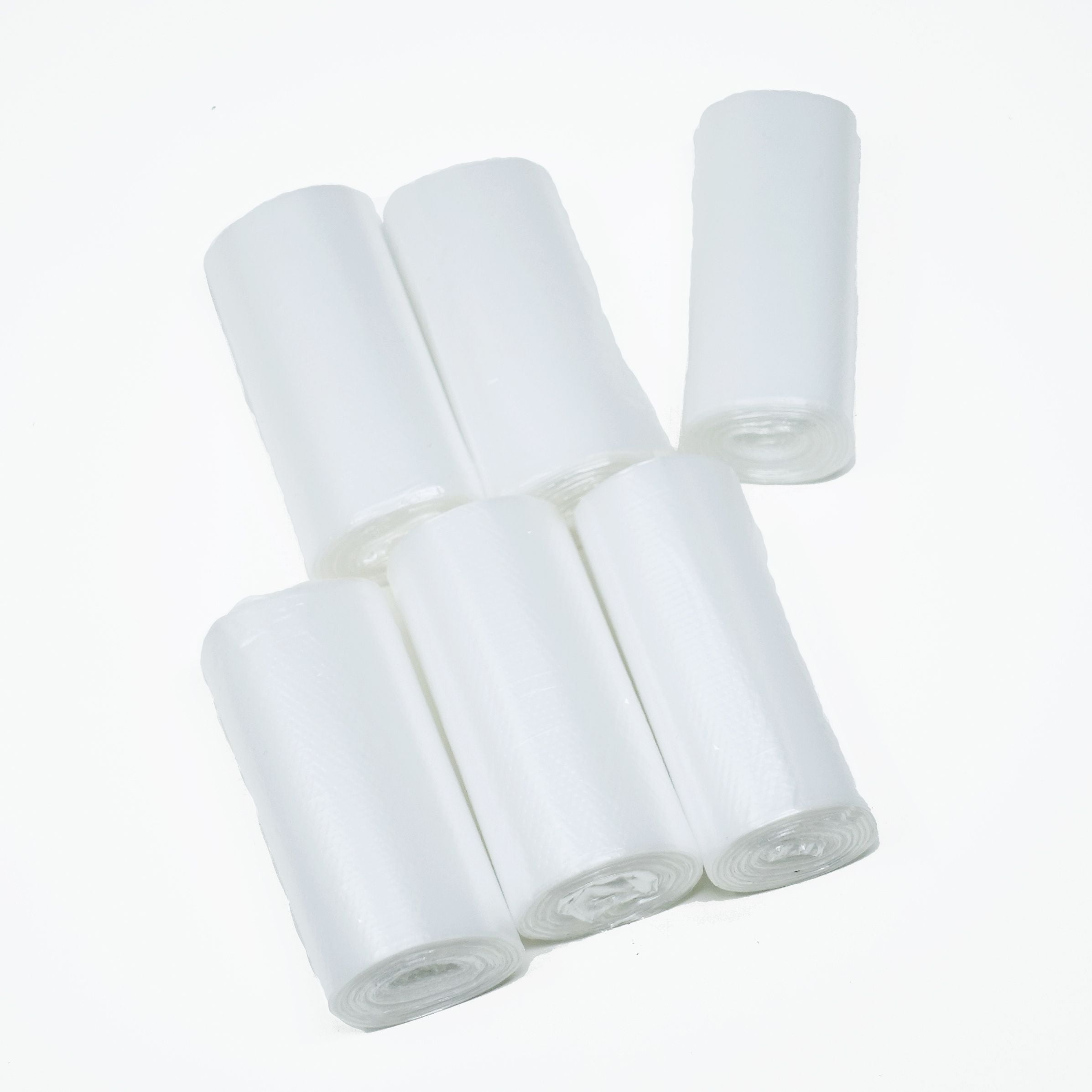 Sheebo 180-Count 1.2-1.5 gal/5L Clear Plastic Mini Trash Bags, Small ...
