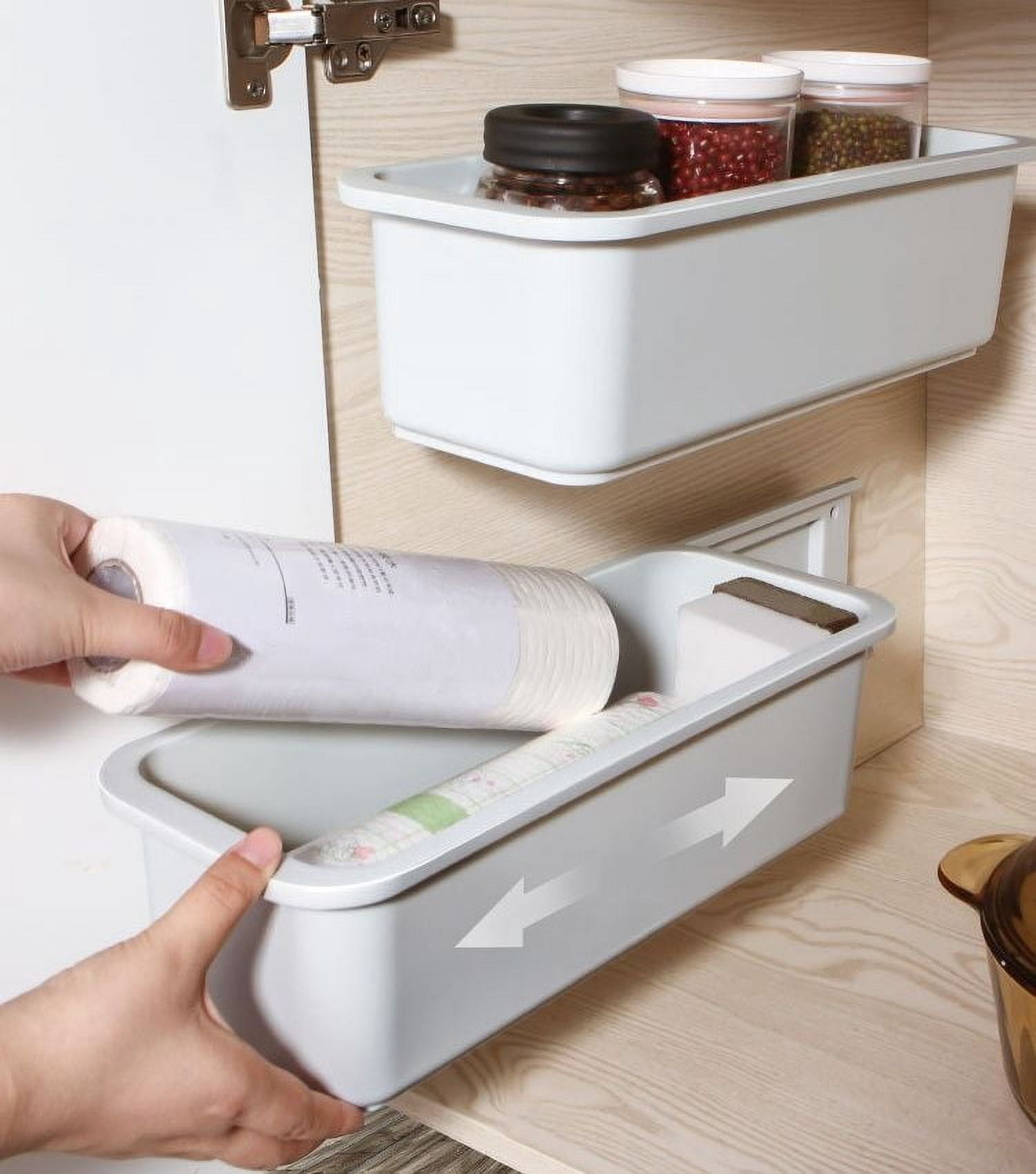 Sheebo 2 pcs Under Sink Organizers - Pull Out Cabinet Organizer, Slide ...