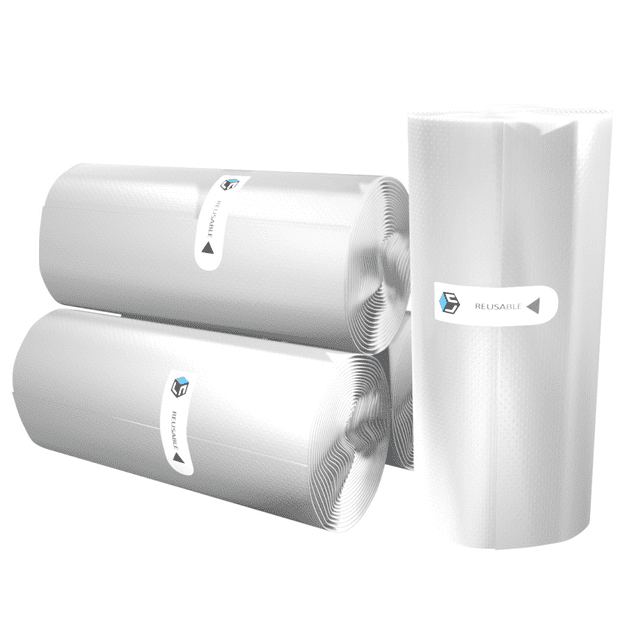 Sheebo 80 Counts 1.2 gal (5L) Clear Mini Trash Bags - Small Garbage ...