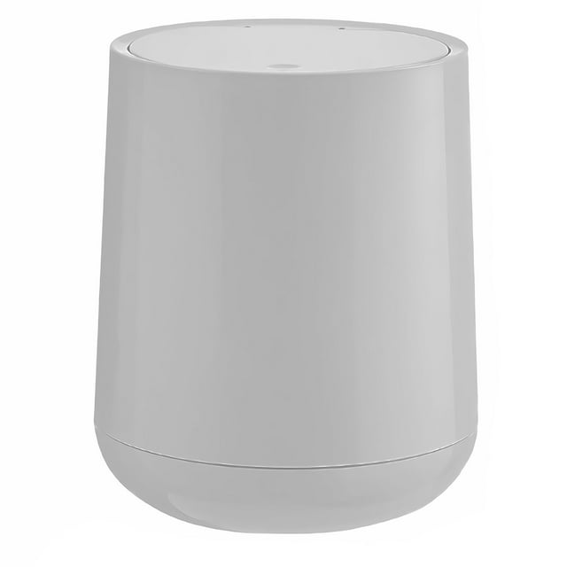 Sheebo Modern Plastic 2 Liter Mini Trash Can with Lid for Desktop ...