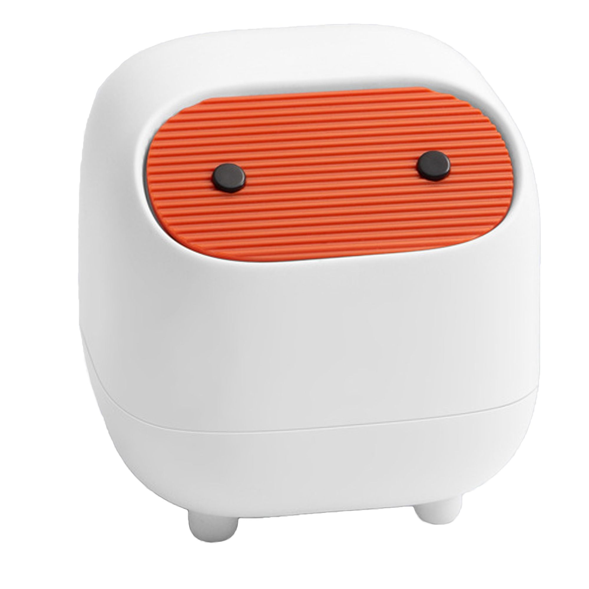Sheebo Modern Plastic 2 Liter Ninja Watermelon Mini Trash Can with Lid ...