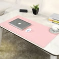 Sheebo PU Leather Desk Mat, Office Desktop Non Slip Desk Blotter Mouse ...