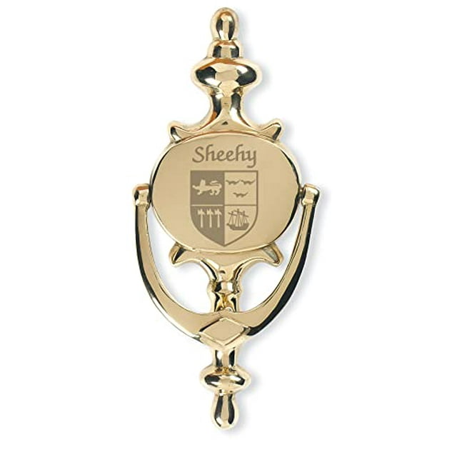Sheehy Irish Coat of Arms Brass Door Knocker - Walmart.com
