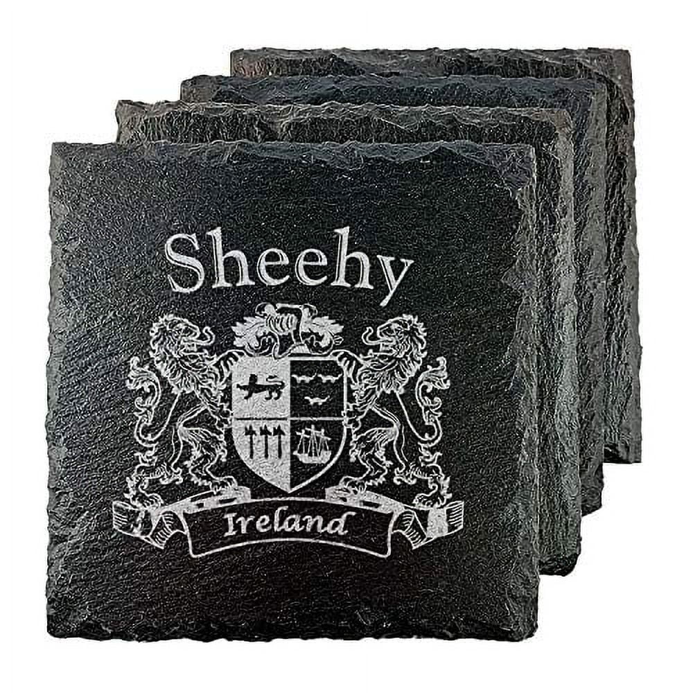 Sheehy Irish Coat of Arms Slate Coasters - Set of 4 - Walmart.com