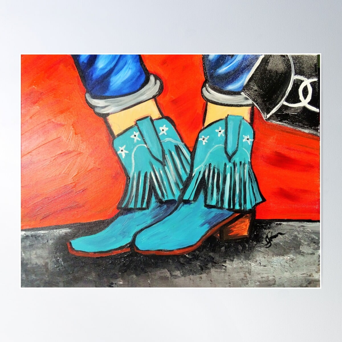 Sheek And Sassy Girl Poster Wall Art, Modern Wall Decor For Living Room ...