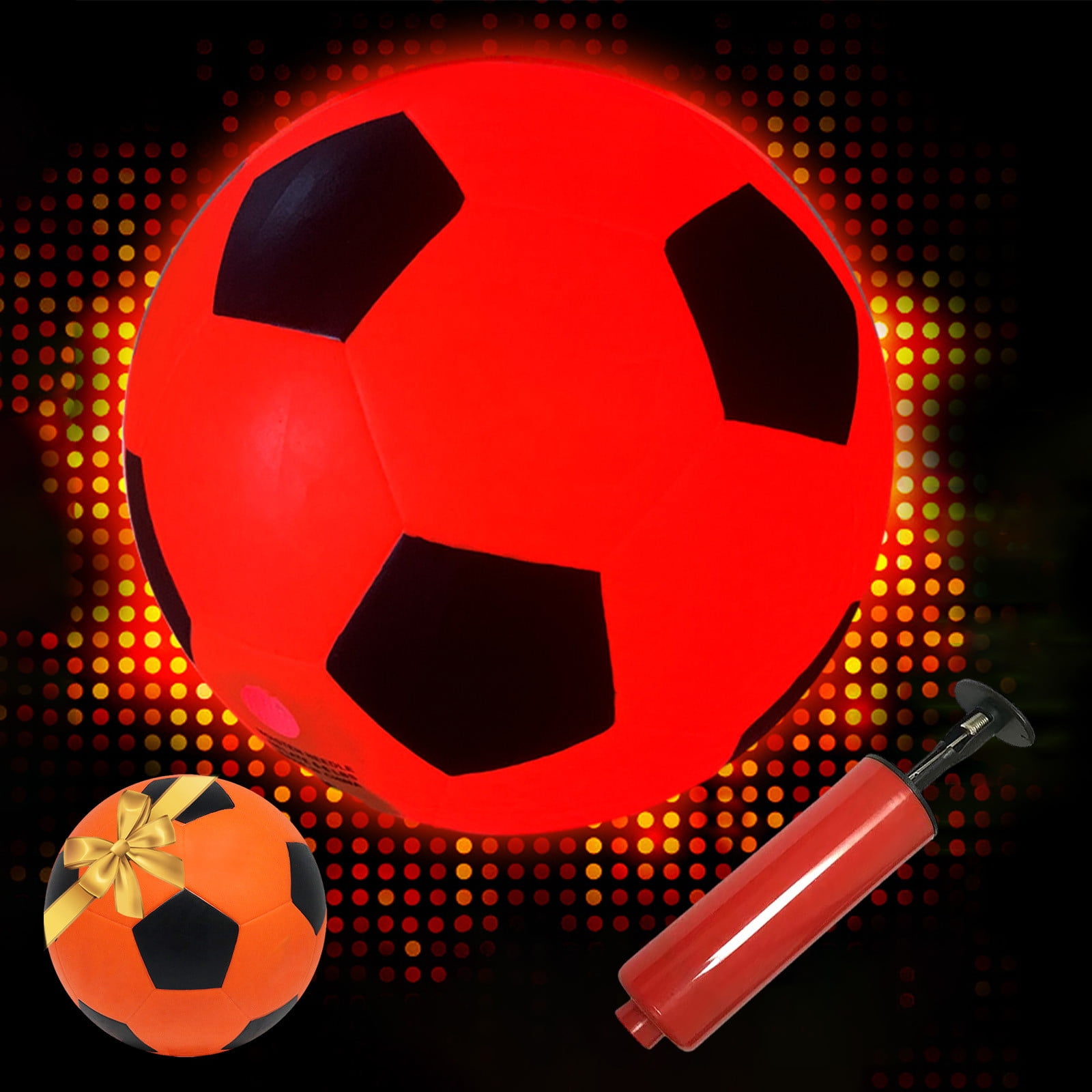 Sheen In The Dark Soccer Ball- Light Up Indoor Or Outdoor Soccer Balls ...