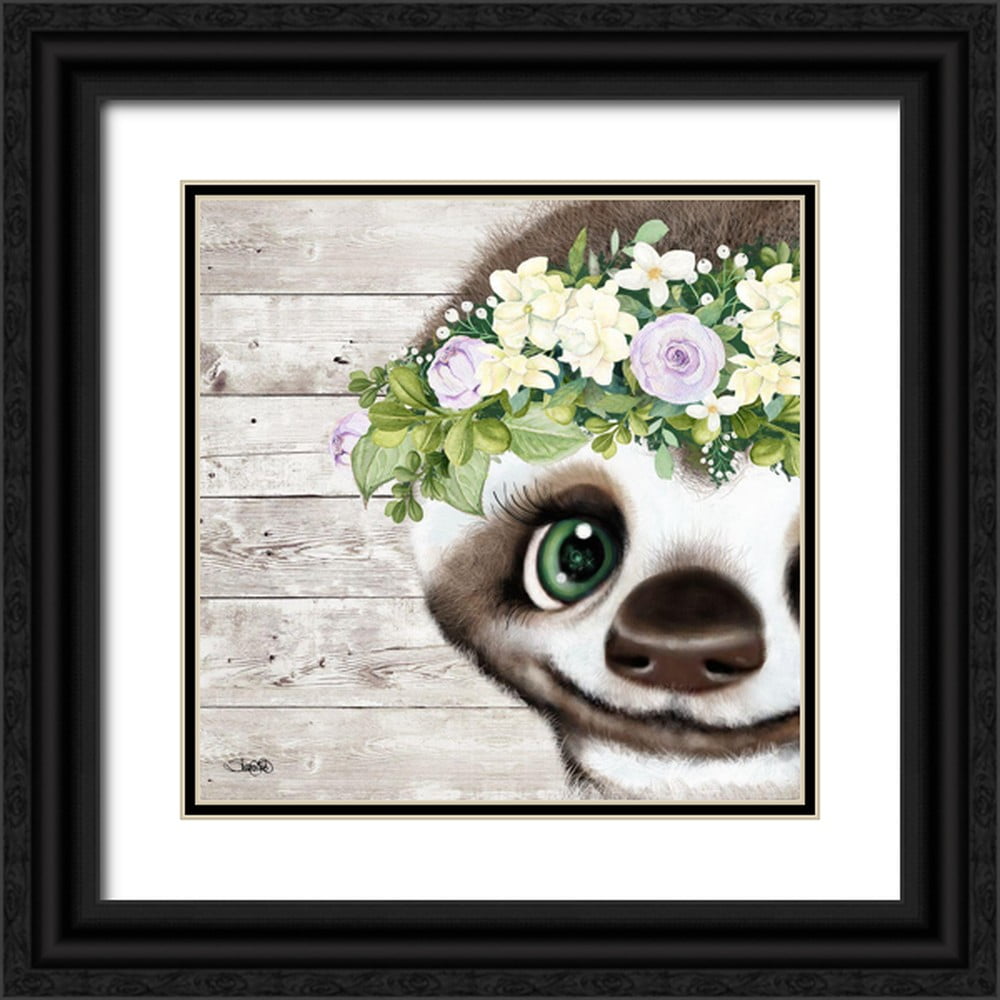 Sheena Pike Art 12x12 Black Ornate Wood Framed with Double Matting ...
