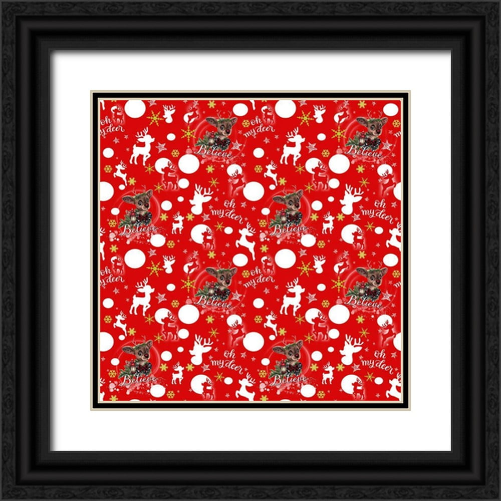 Sheena Pike Art 12x12 Black Ornate Wood Framed with Double Matting ...