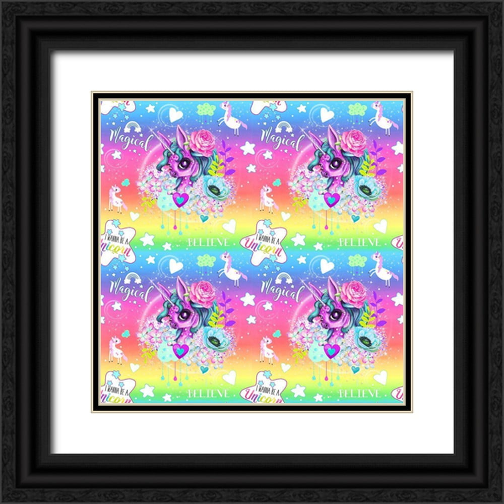 Sheena Pike Art 12x12 Black Ornate Wood Framed with Double Matting ...